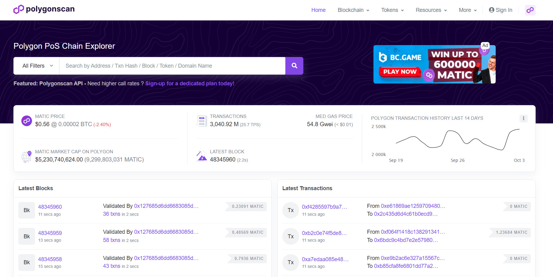 Polygonscan(ポリゴンスキャン)の使い方、使って得られる情報を解説 - Crypto Marker